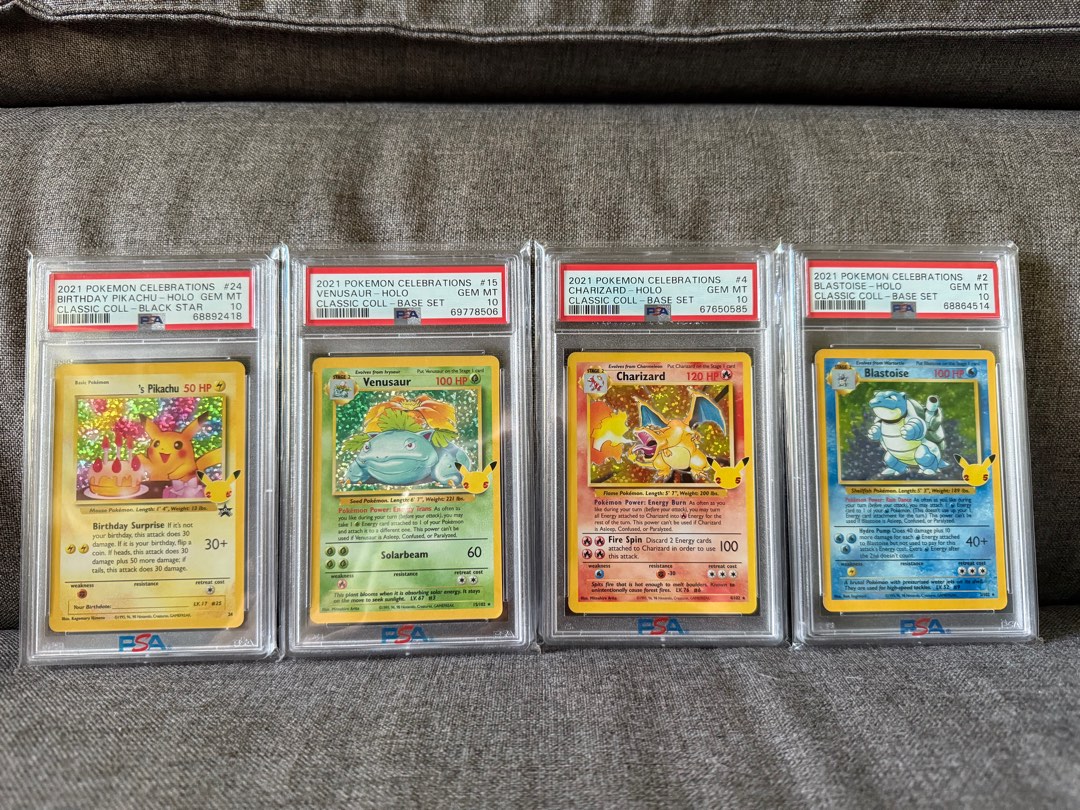 PSA 10 25th Anniversary Celebration Trio and Pika, Hobbies & Toys, Memorabilia & Collectibles ...