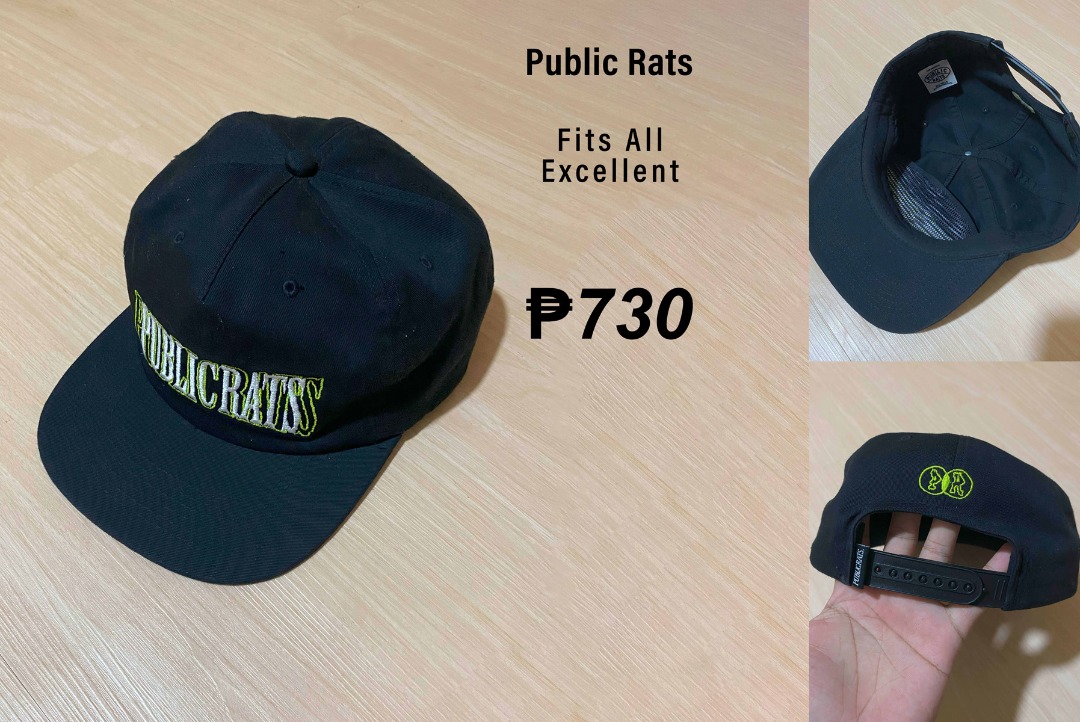 Public Rats Snapback Cap Power Trip Inspired Logo, Men's Fashion ...