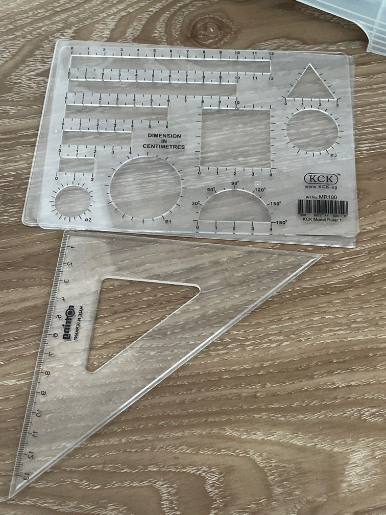 ruler bundle rotring and kck, Hobbies & Toys, Stationery & Craft ...