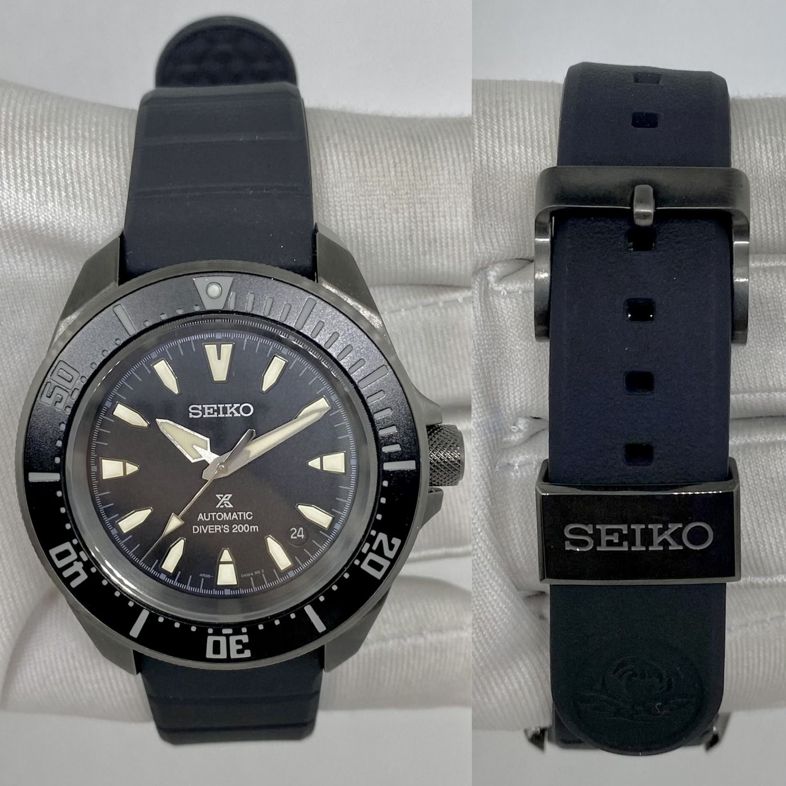 SEIKO BLACK DIAL PROSPEX SRPL15K1 4R35-06K0 FULLSET DIVER SCUBA ...