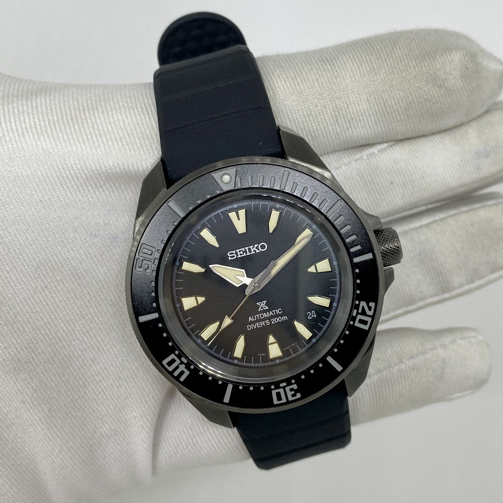 SEIKO BLACK DIAL PROSPEX SRPL15K1 4R35-06K0 FULLSET DIVER SCUBA ...