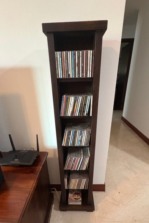 Solid Wood DVD / CD Rack, Furniture & Home Living, Furniture, Shelves ...