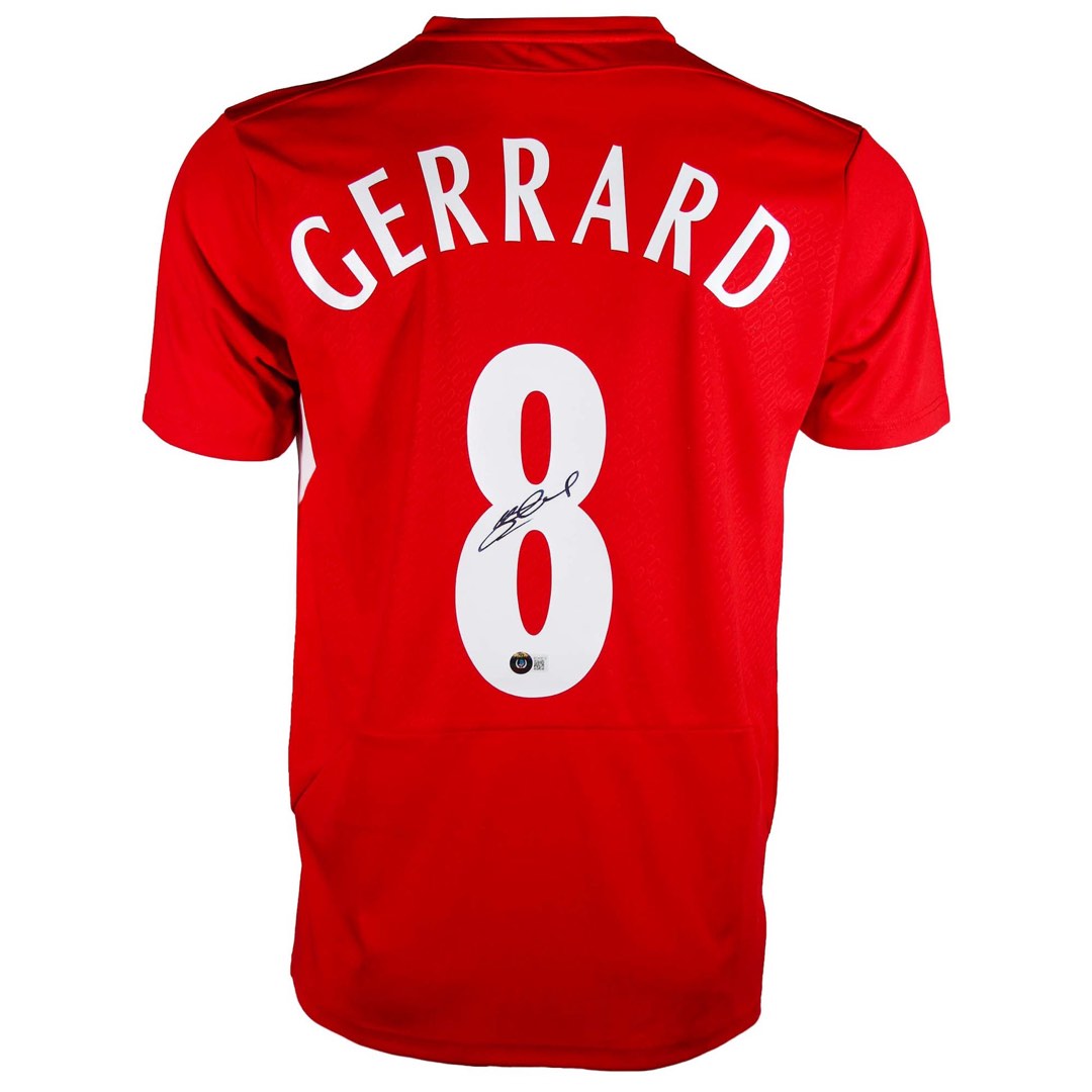 Steven Gerrard Liverpool FC Signed Jersey (Beckett Authenticated ...