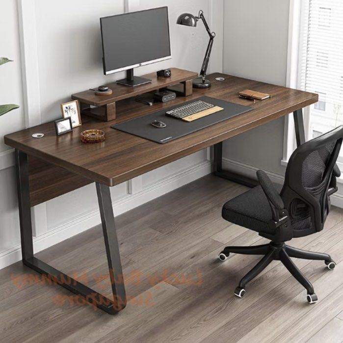 Sturdy Thick Study Desk | Metal Frame Computer Table | Writing Desk ...