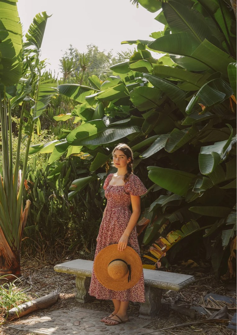 [Susy + Bae] Sophie Day Dress in Camellia Garden, Women's Fashion, Dresses & Sets, Dresses on ...