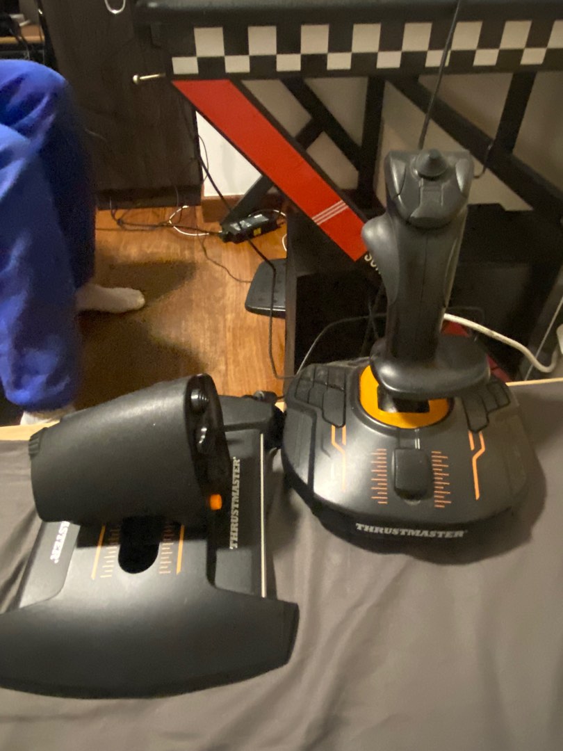 Thrustmaster T.16000M Flight Sim Joystick and Throttle, Video Gaming ...