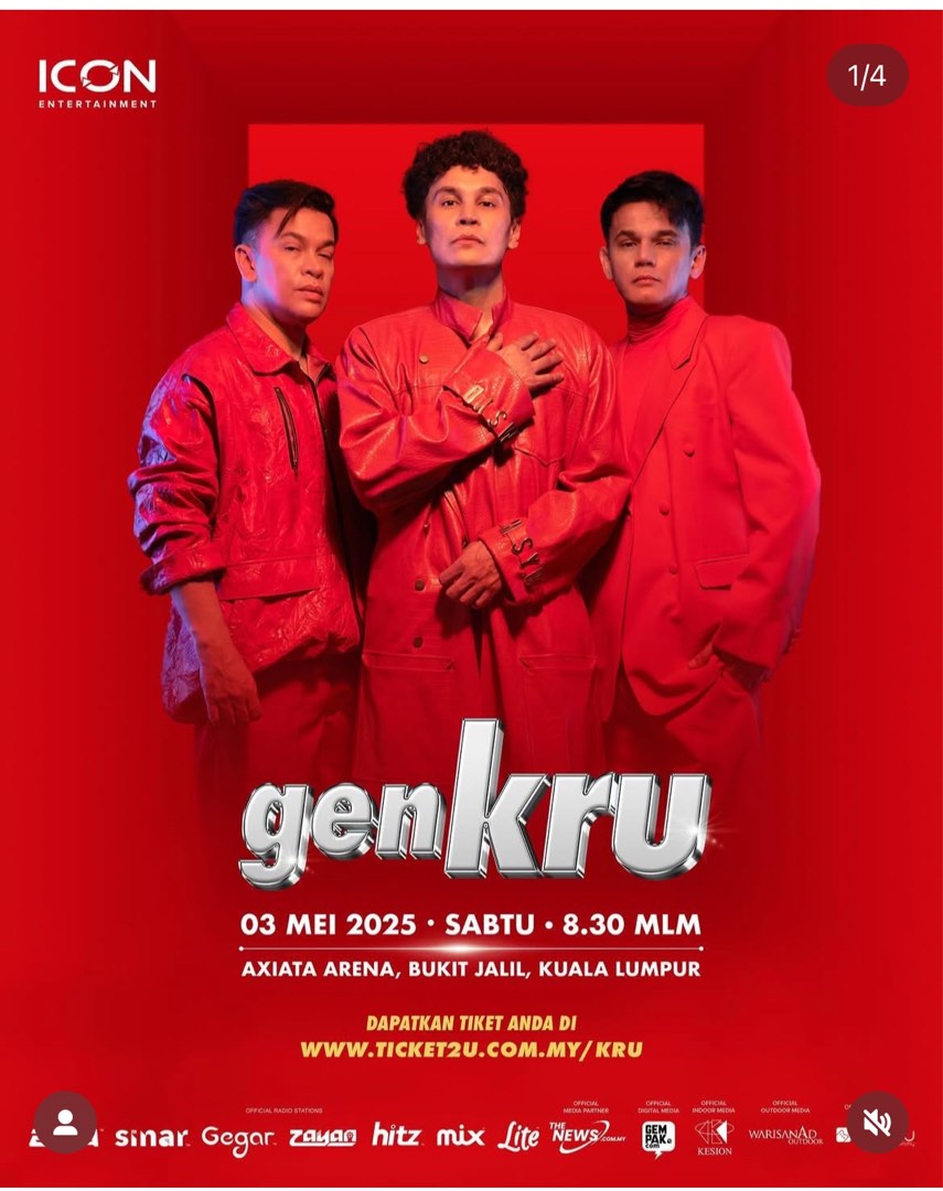 Ticket Concert GenKRU, Tickets & Vouchers, Event Tickets on Carousell