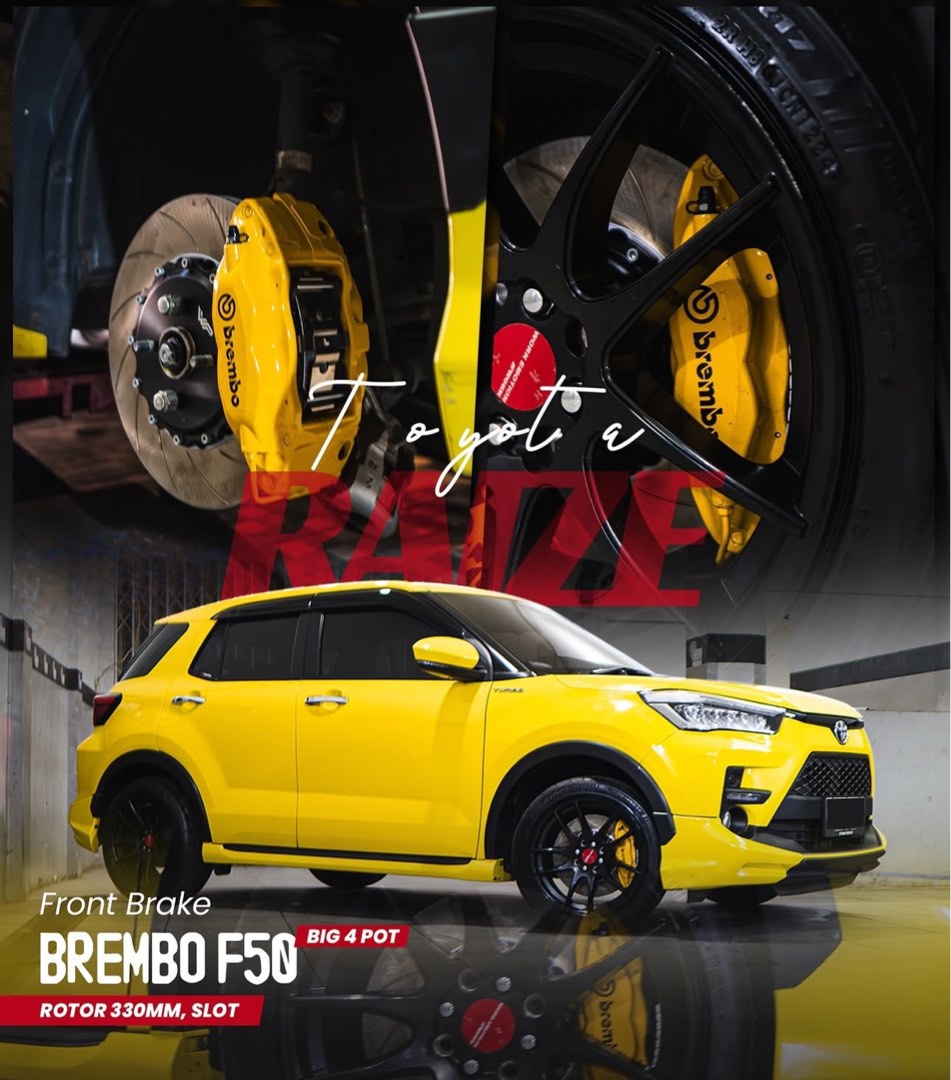 Toyota Raize Performance Big Brake Kit Upgrade - Brembo F50 4-Piston ...