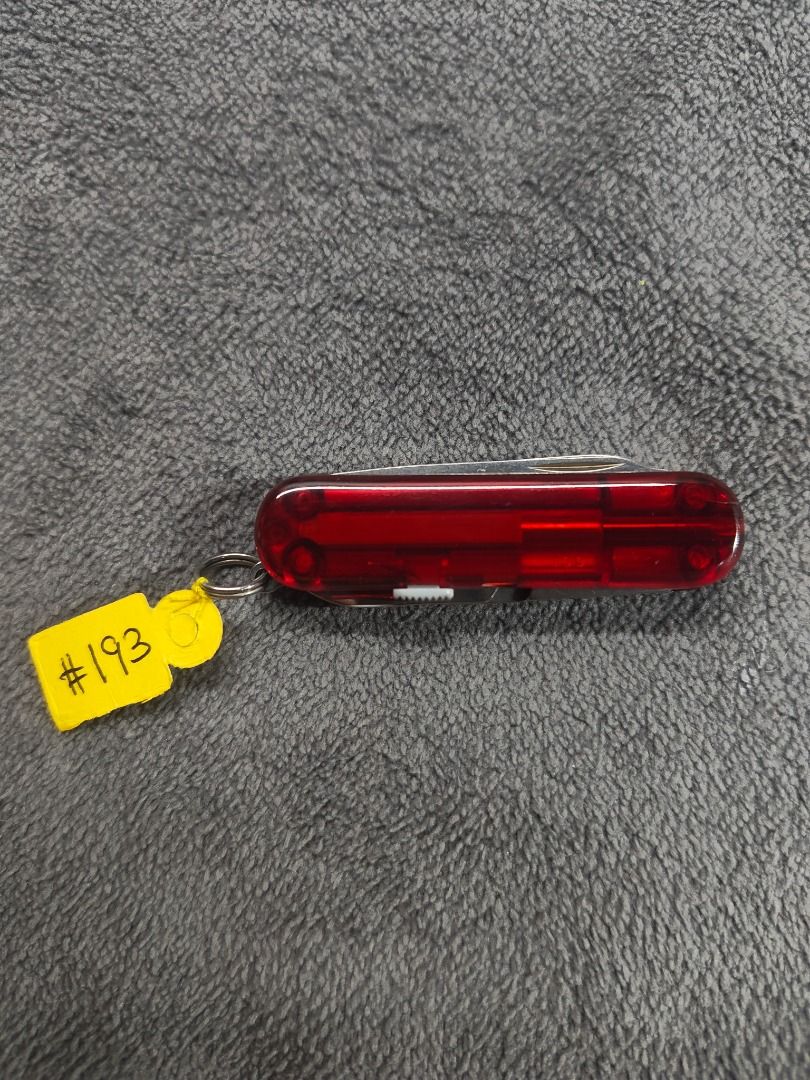 VICTORINOX Swiss Army Knife SIGNATURE Ruby Red 58mm #193, Sports Equipment, Hiking & Camping on ...