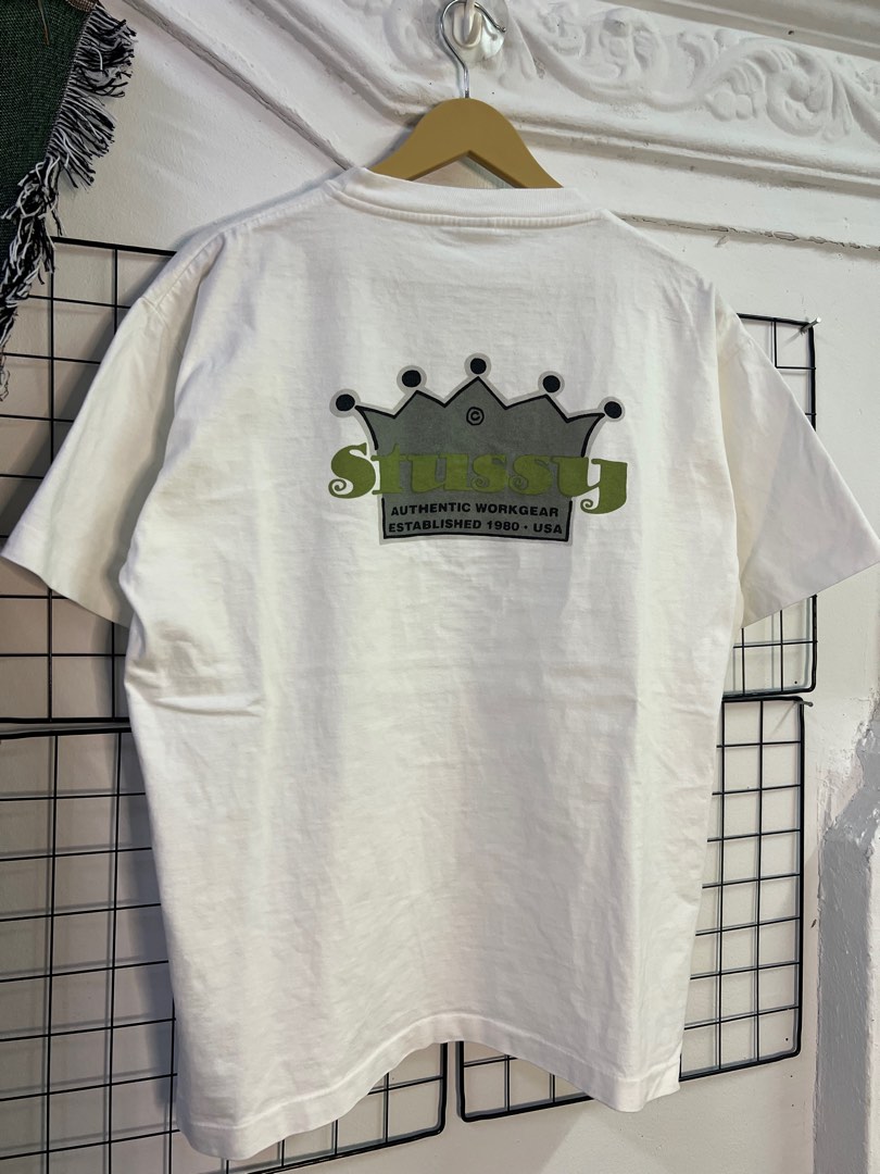 Vintage 80s Stussy Crown Crazy Backhit, Men's Fashion, Tops & Sets, Tshirts & Polo Shirts on ...