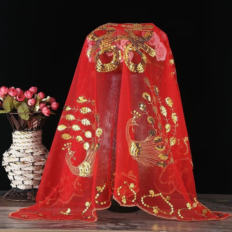 Wedding red veil, Women's Fashion, Coats, Jackets and Outerwear on ...