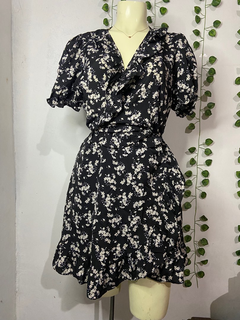 Wrap around Mini dress, Women's Fashion, Dresses & Sets, Dresses on ...