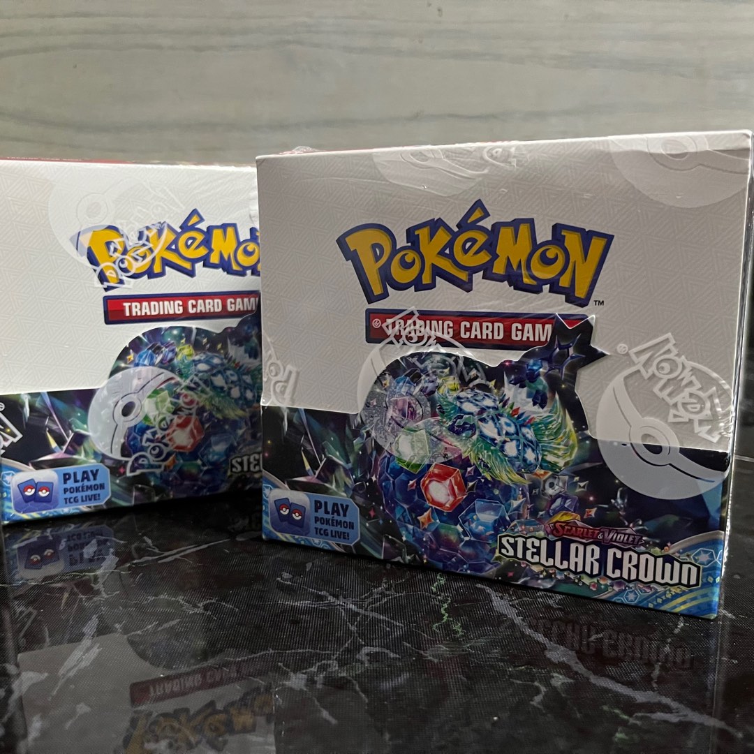 (1 left, sealed) Pokemon stellar crown booster box BB english booster pack authentic sv07 ...
