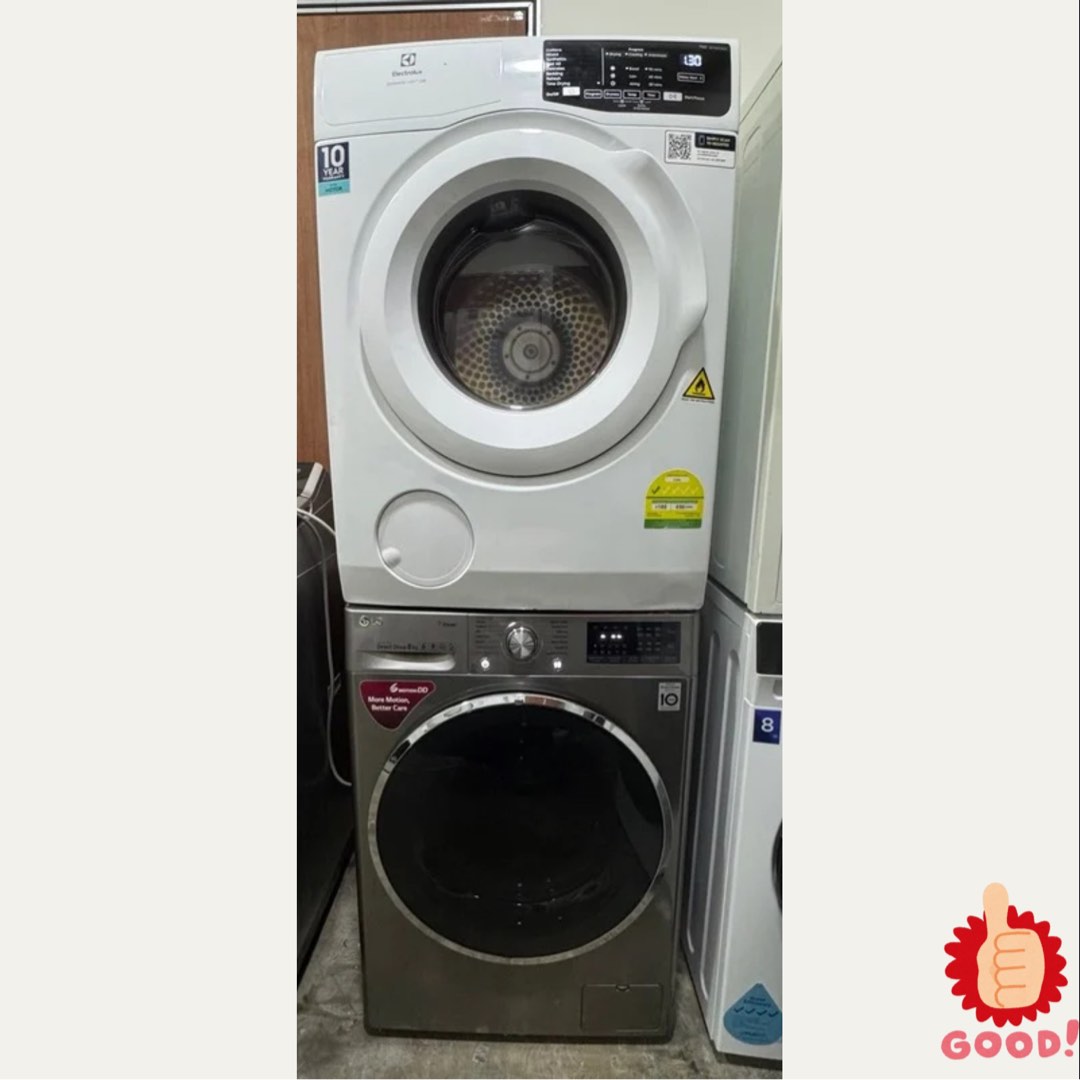 8/7KG Washing Machine & Vented Dryer (Pair), TV & Home Appliances ...