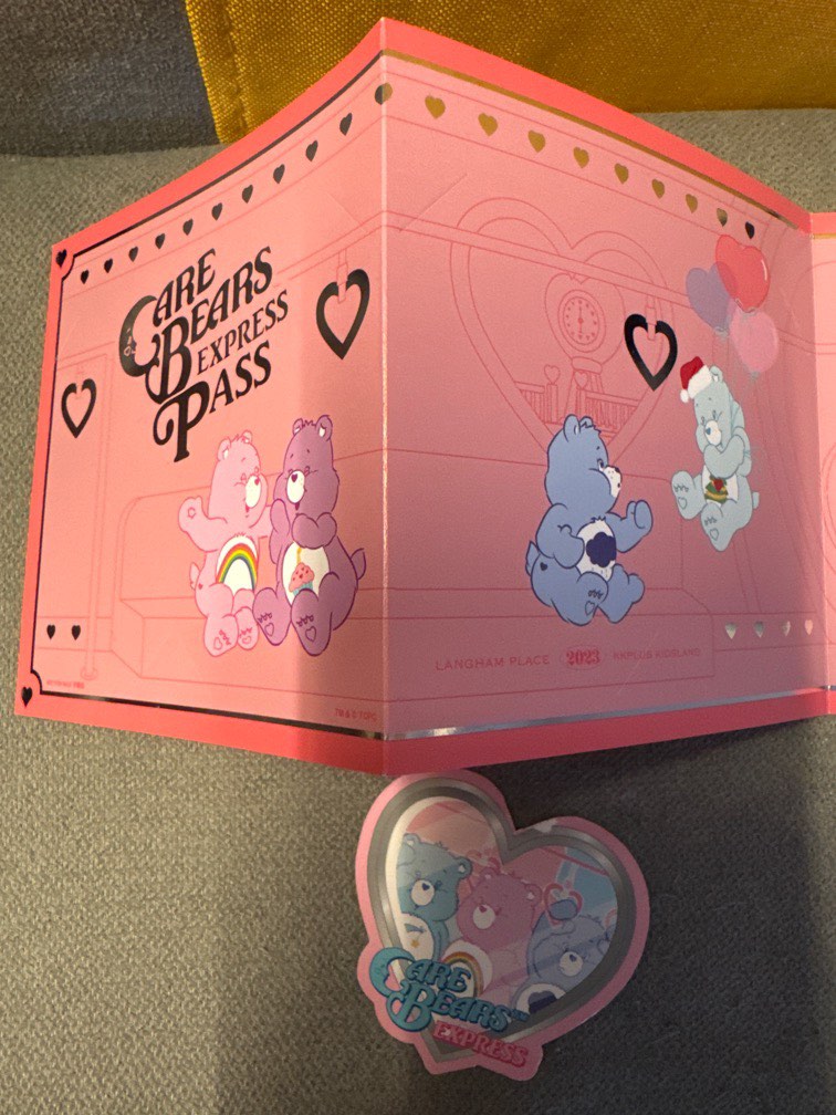 全新：珍藏 收藏 care bears express 卡 Langham Place kkplus Care Bears 朗豪坊 kkplus 愛心熊 情侶 wishing you a ...