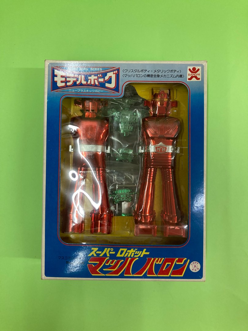 全新未玩過 BANDAI 百變龍 模型 半透明軀殼 內藏機體 Modelborg Series Super Robot Mach Baron ...