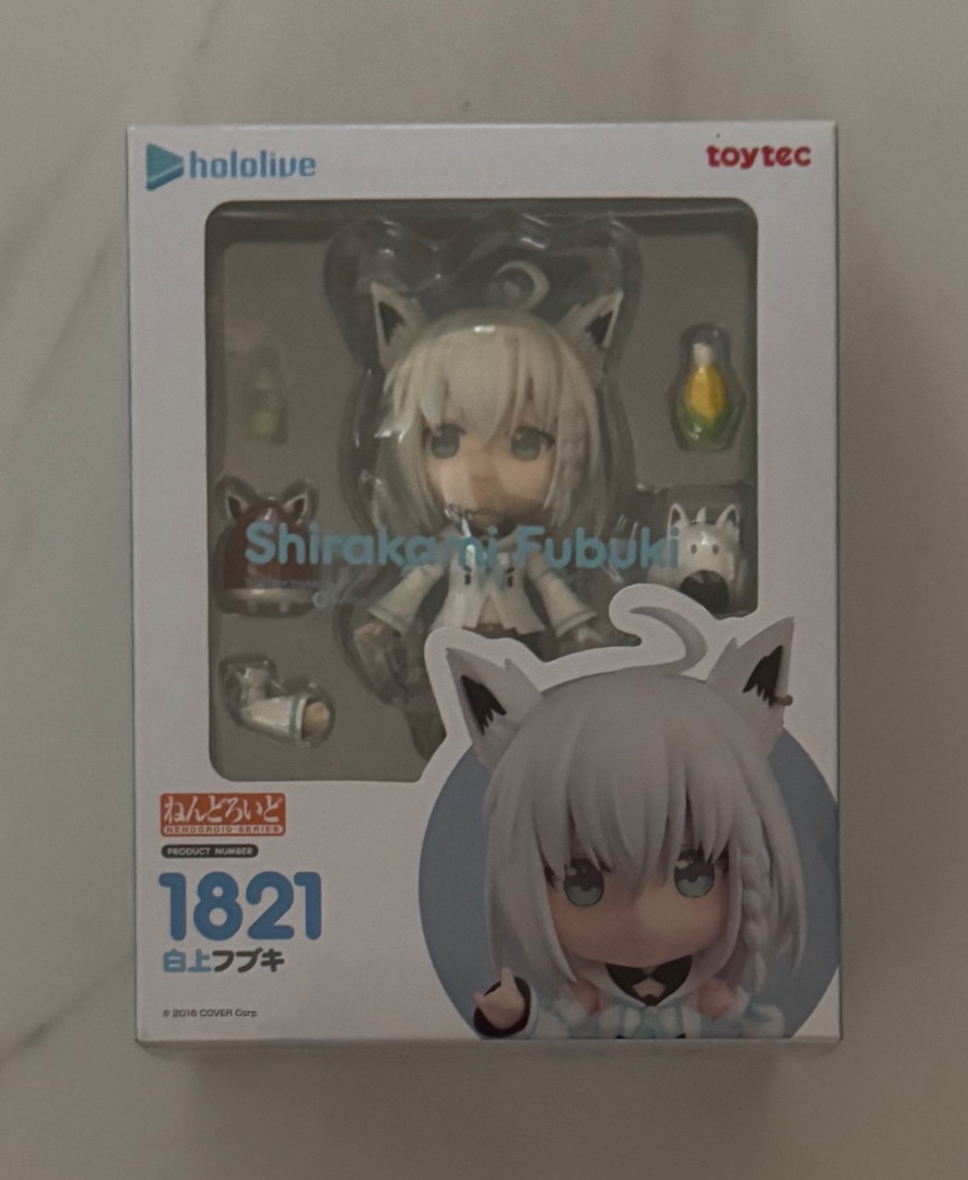 日版 GSC 黏土人 Hololive 1821 白上吹雪 Shirakami Fubuki Good Smile Company Nendoroid pvc figure 可動 模型 景品 ...