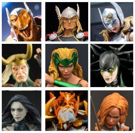 絕版 Marvel Legends Asgardian set of 8 DC SHF Hot Toys jada, 興趣及遊戲, 玩具 ...