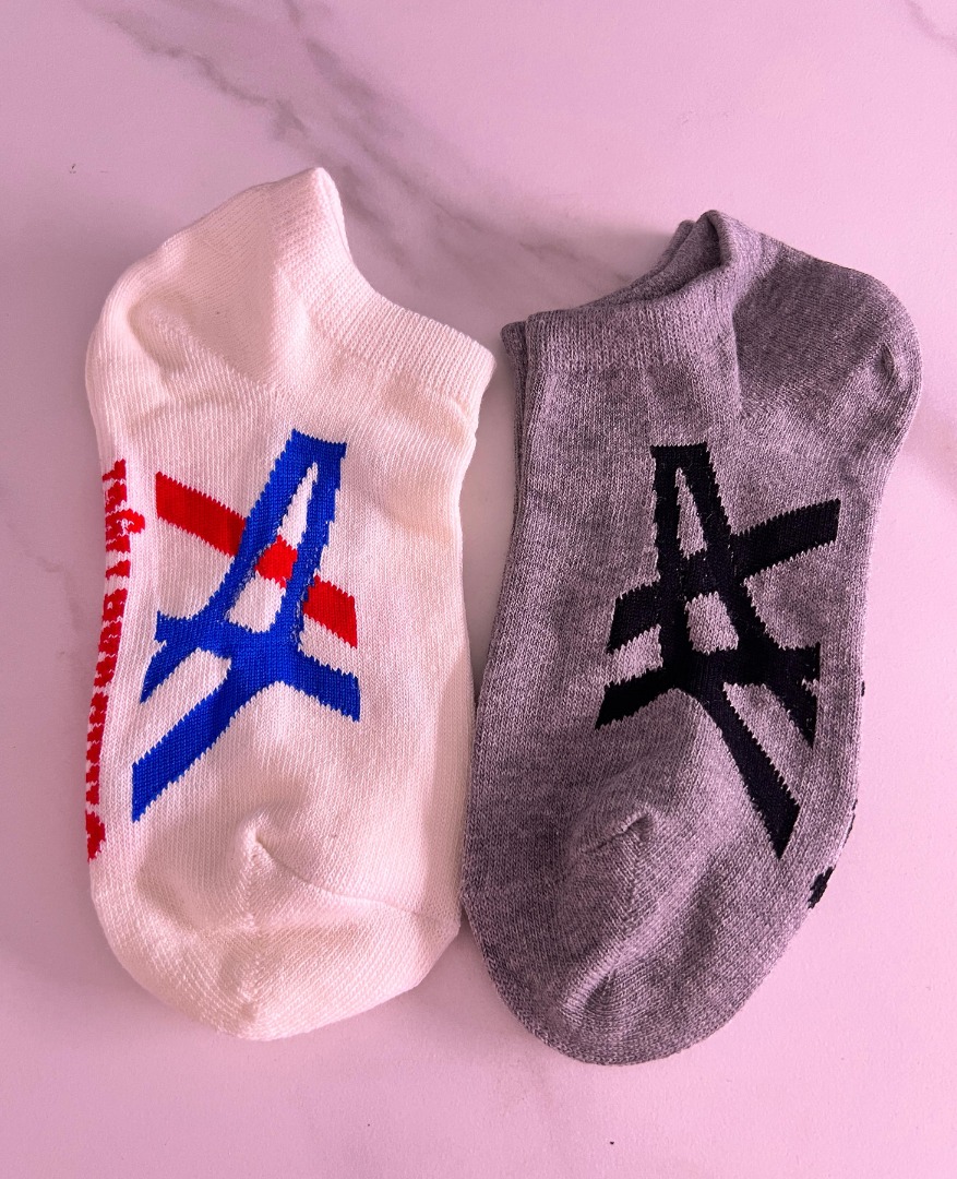 清貨 現貨日本Onitsuka Tiger low cut socks 1 pair (Size: 21 - 25 cm) 鬼塚虎, 男裝 ...