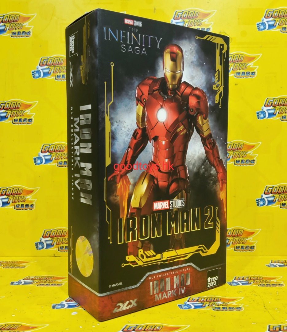 中古已開封 THREEZERO 3A DLX MARVEL IRON MAN 2 IRON MAN MARK IV 鐵甲奇俠 2 馬克4, 興趣及遊戲, 玩具 & 遊戲類 - Carousell