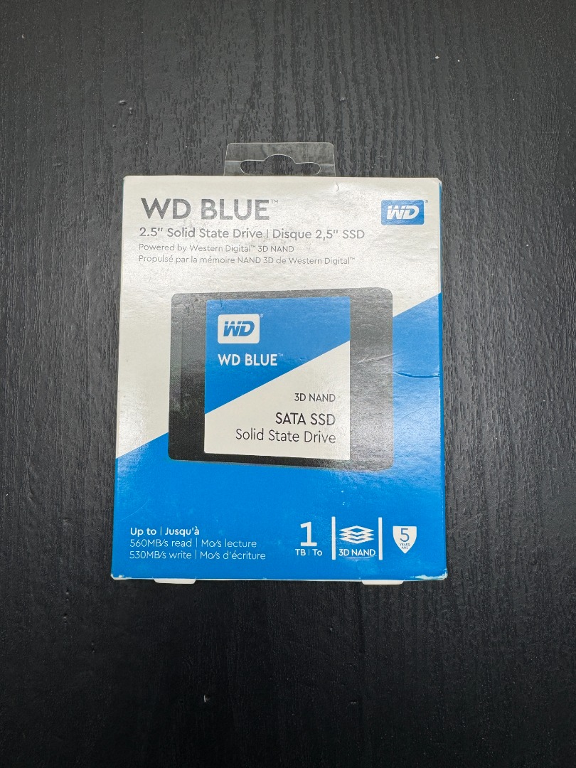 全新 Western Digital Blue 2.5-inch 3D NAND SATA SSD 1TB (WDS100T2B0A), 電腦＆科技, 電腦周邊及配件, 硬碟及儲存器 ...