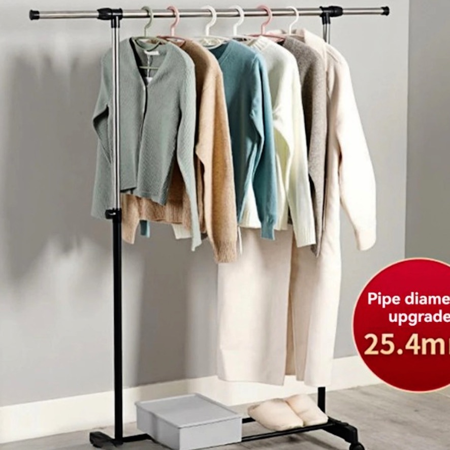 Adjustable Clothes Rack | Freestanding Hanger Stand | Heavy Duty Rail ...