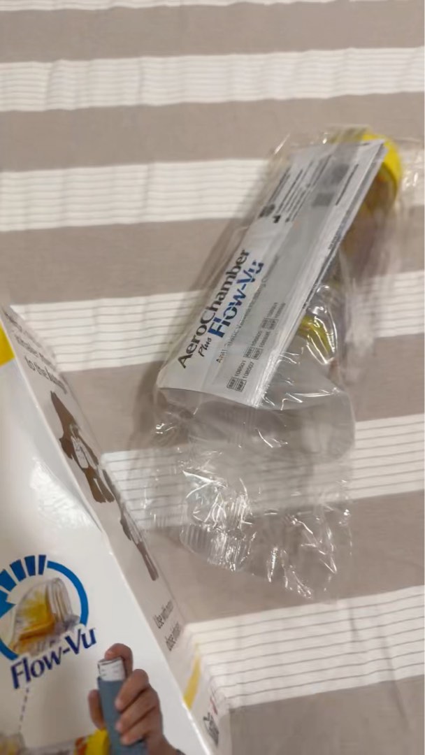 AeroChamber Plus Flow-Vu Inhaler Spacer, Health & Nutrition, Medical ...