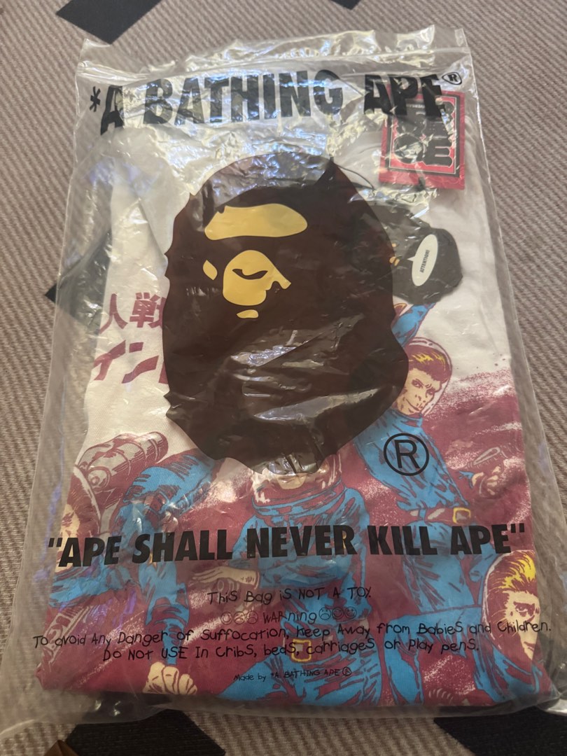 BAPE X SONIC YOUTH X SAINT LAUREN, Men's Fashion, Activewear on Carousell