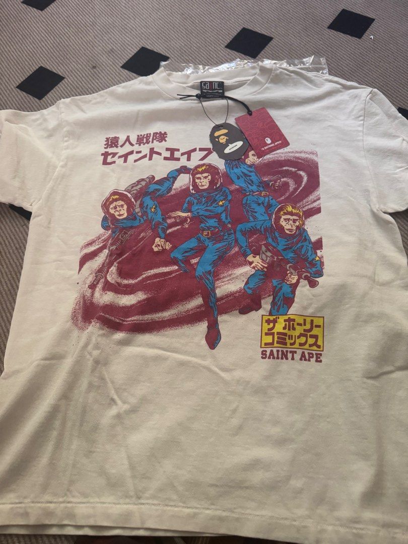 BAPE X SONIC YOUTH X SAINT LAUREN, Men's Fashion, Activewear on Carousell