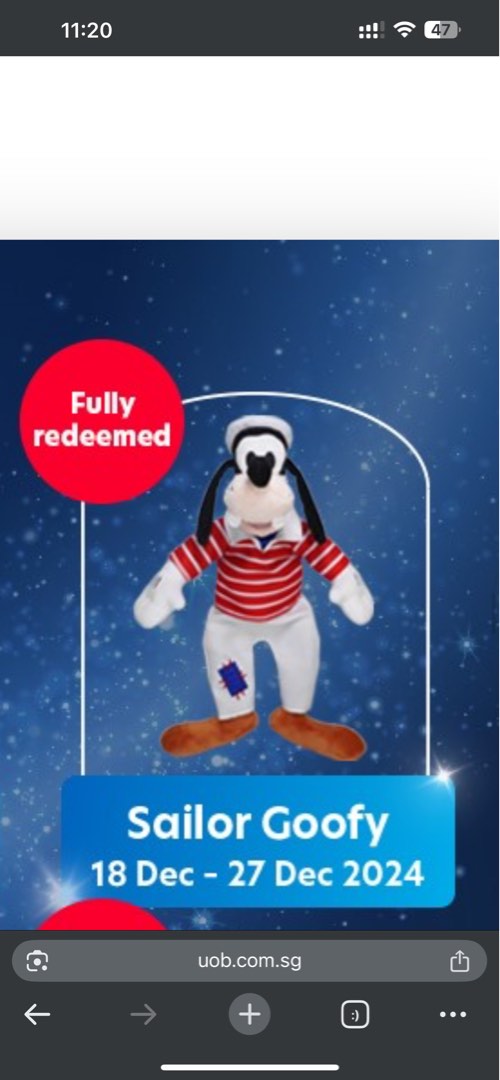 BNIB Disney goofy sailor doll, Hobbies & Toys, Toys & Games on Carousell