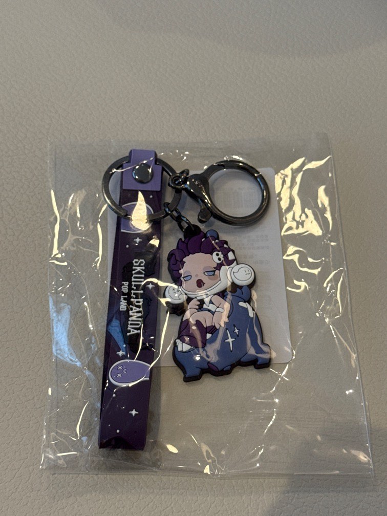 BNIB Popmart POPLAND Skull Panda Keychain, Hobbies & Toys, Stationery ...