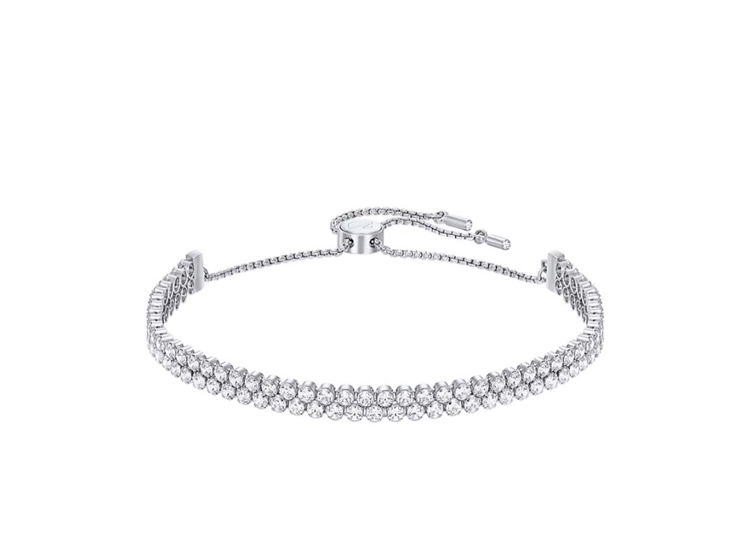BNIB Swarovski Matrix bracelet, Round cut, White, Rhodium plated, Women ...