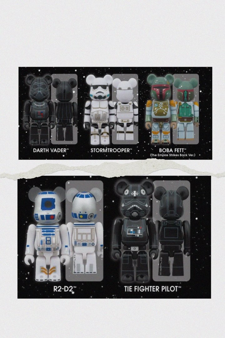 BNIF Medicom Bearbrick Chase Star Wars 100%, Hobbies & Toys, Toys ...
