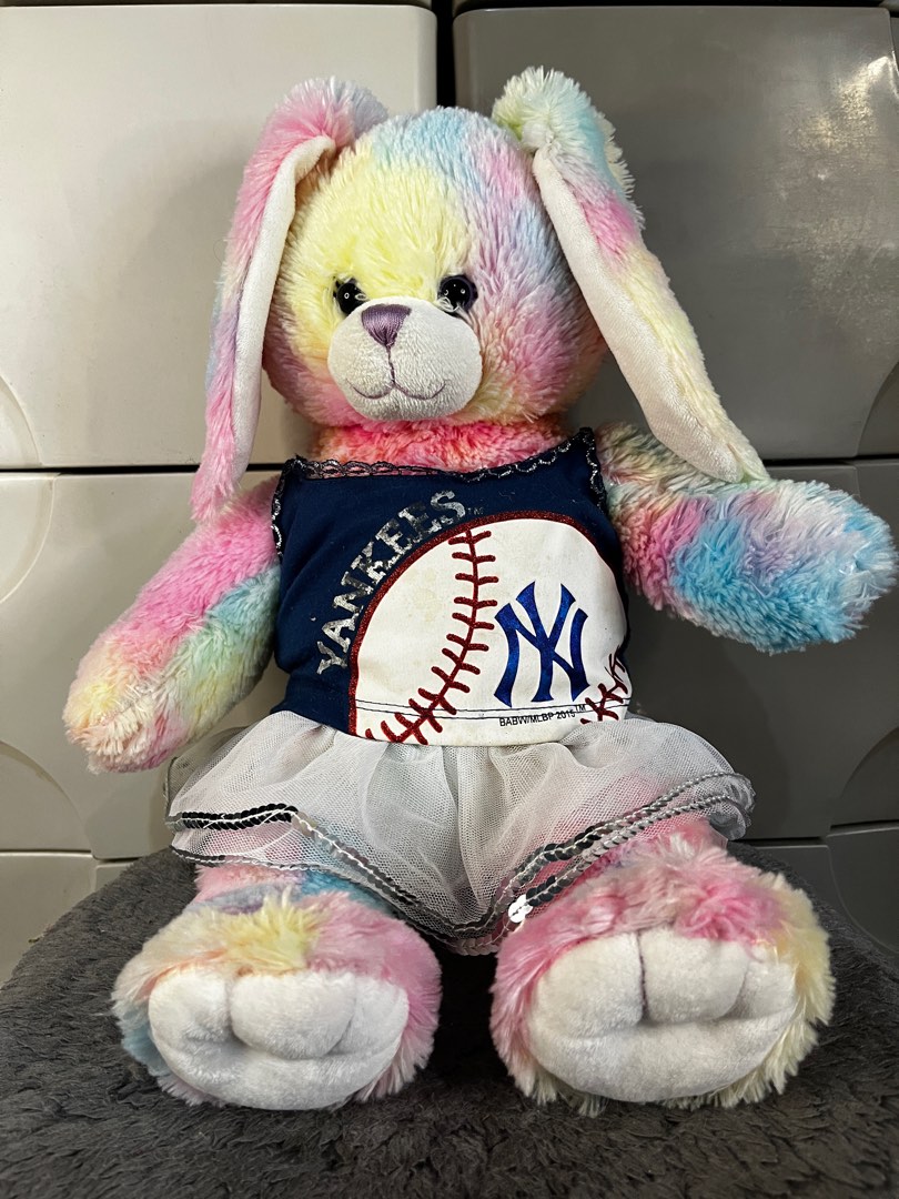 Build a Bear Workshop BABW Rainbow Pastel Bunny Rabbit Plush/Stuffed ...