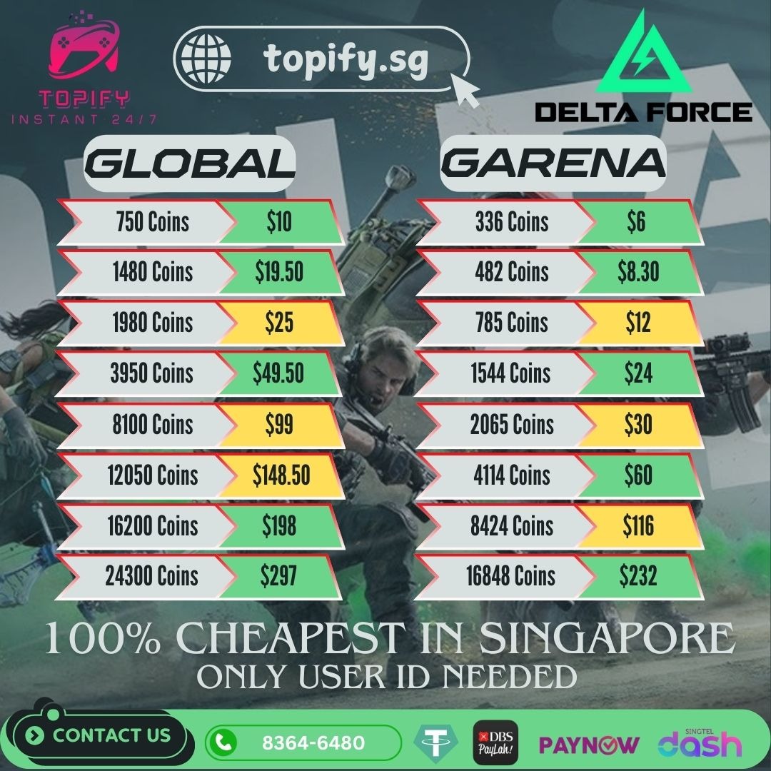[Cheapest] Delta Force Coins | 8100 = $99 | Delta Force Topup | Delta ...