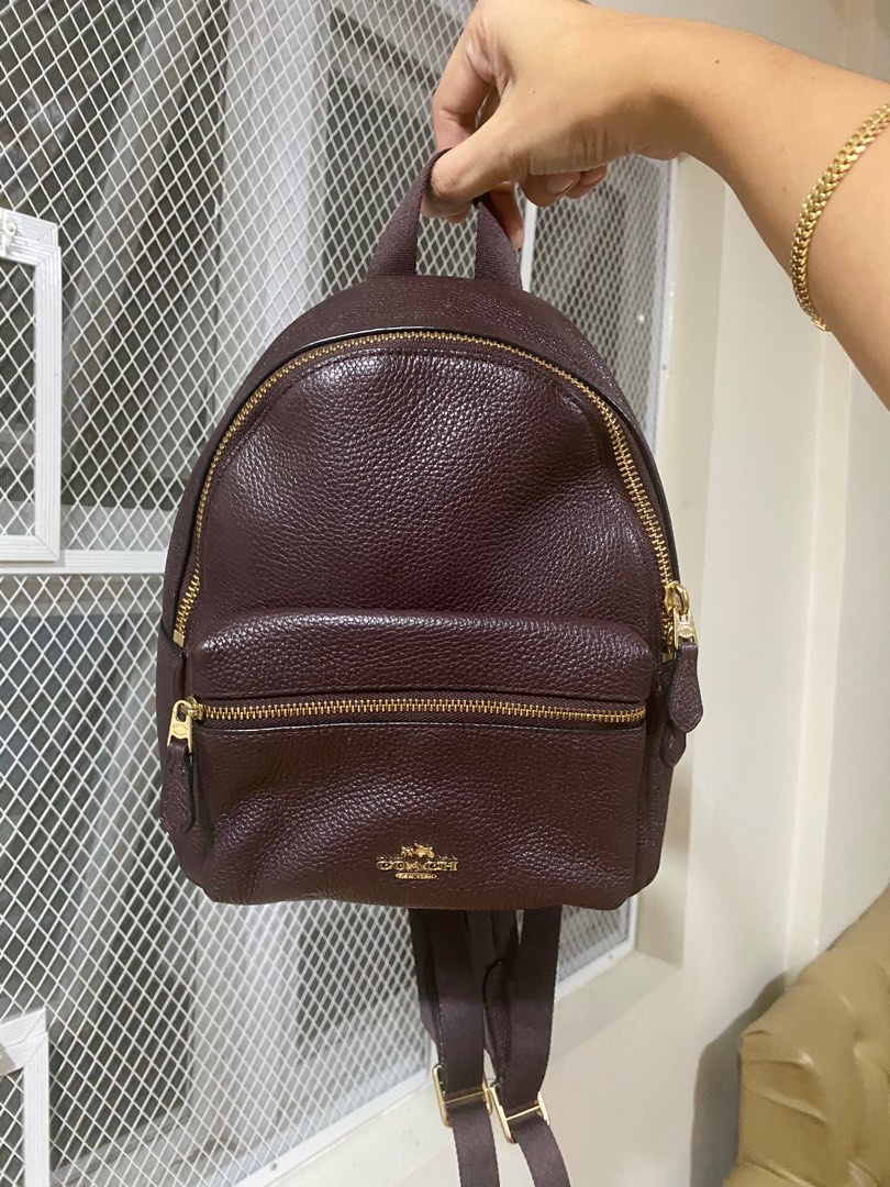 Coach Charlie Mini Backpack- pm sa fb page di na ako makareply dito ...