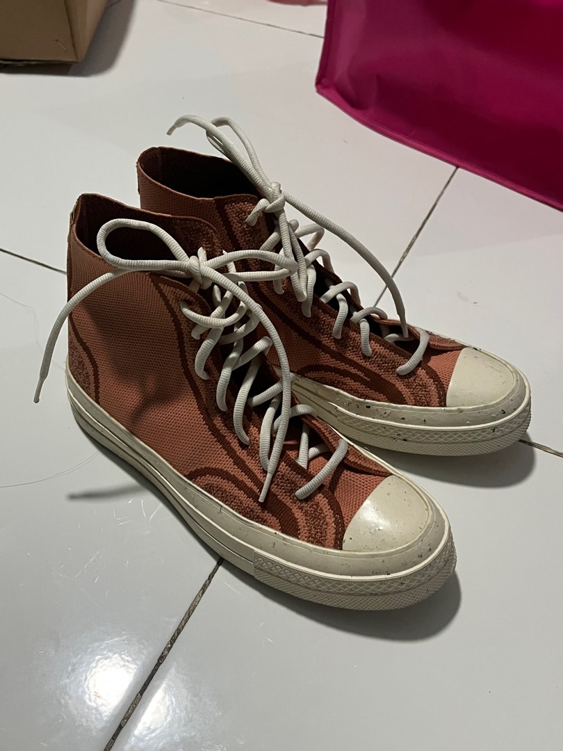 Converse Chuck Taylor 70s Renew Knit High Top Healing Clay/Cedar Bark ...