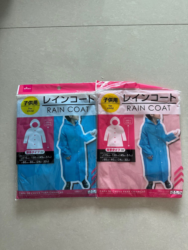 Daiso Rain coat, Babies & Kids, Going Out, Other Babies Going Out Needs on Carousell