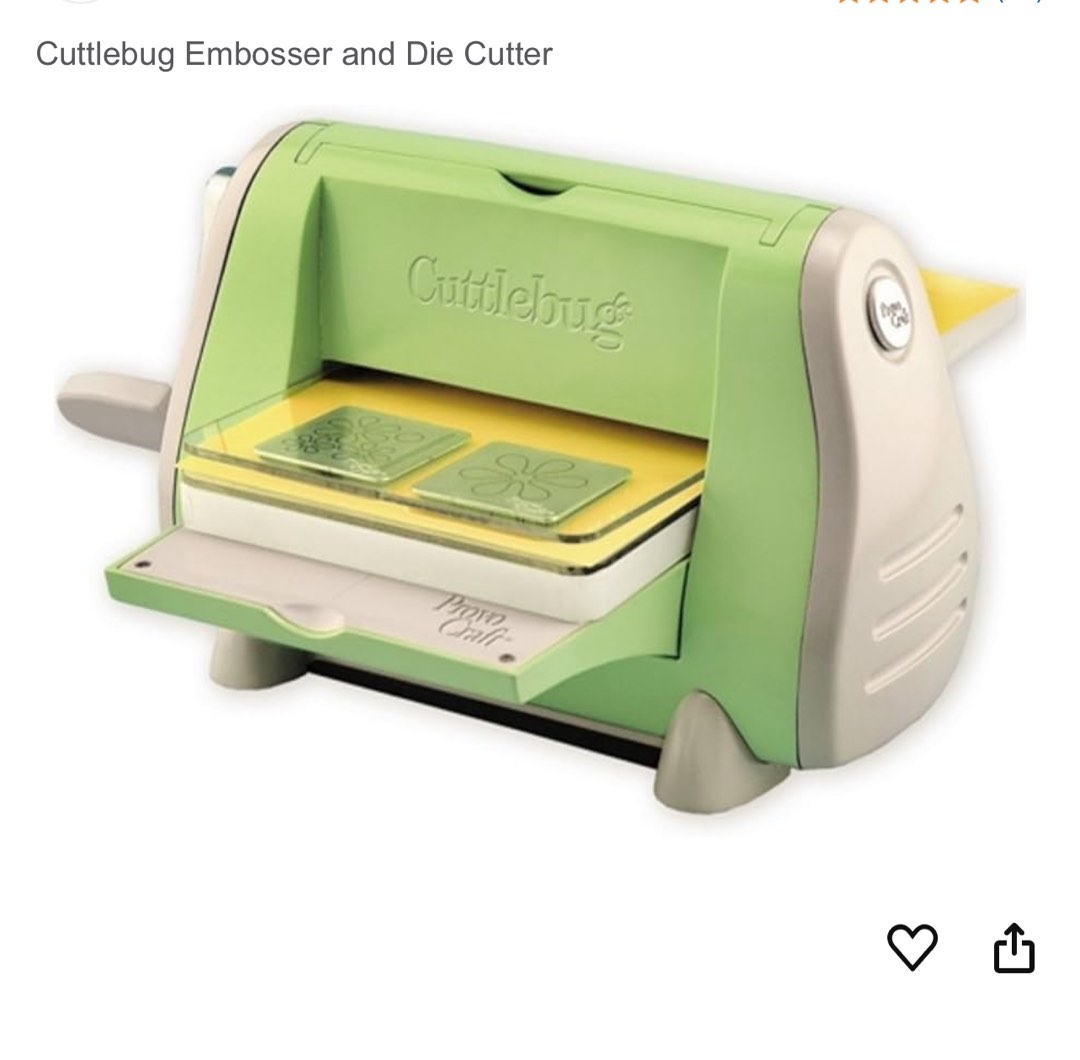 Die cut machine cuttlebug complete with plates, Hobbies & Toys ...