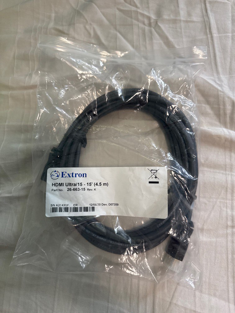 Extron HDMI 4.5M Cable, Computers & Tech, Parts & Accessories, Cables ...
