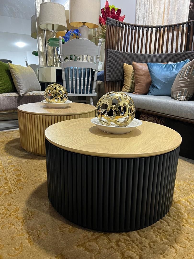 Fluted Coffee Table, Furniture & Home Living, Furniture, Tables & Sets on Carousell