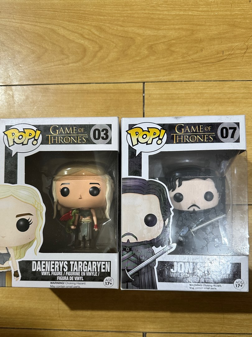 Funko Pop Jon Snow and Daenerys Targaryen 945 for 2, Hobbies & Toys ...