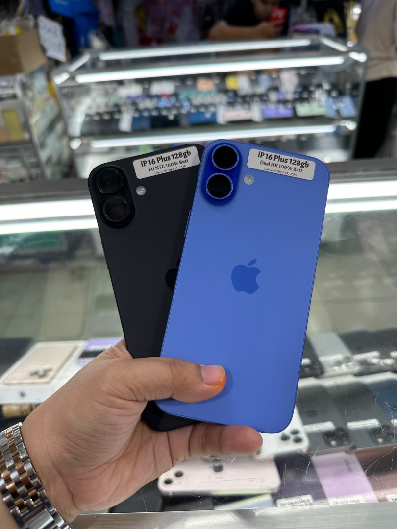 Iphone 16+ 128gb 100% batt FU NTC Good as New, Announcements on Carousell
