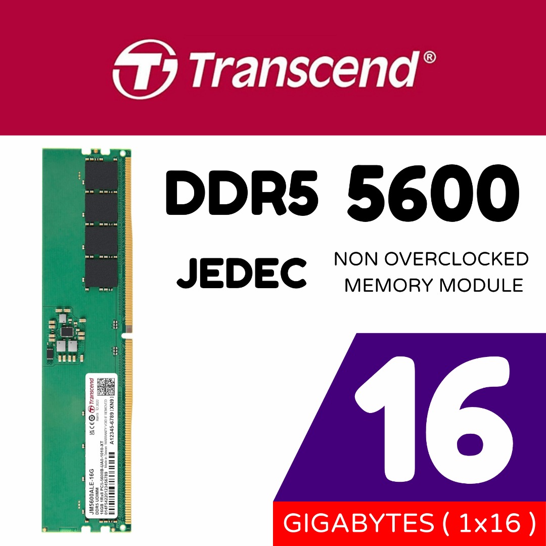 JM5600ALE-16G | 16GB DDR5-5600 DDR5 RAM DESKTOP MEMORY MODULE JEDEC ...