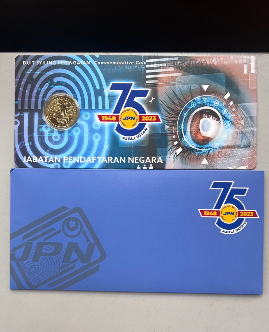 Jubli Intan Jabatan Pendaftaran Negara 1 Ringgit Commensurate BU Coin ...