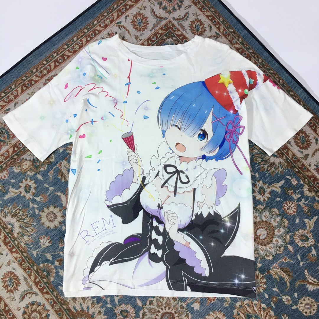 Kaos Anime Rem Re Zero Wibu Cospa not Stussy Carhartt Dickies Naruto ...
