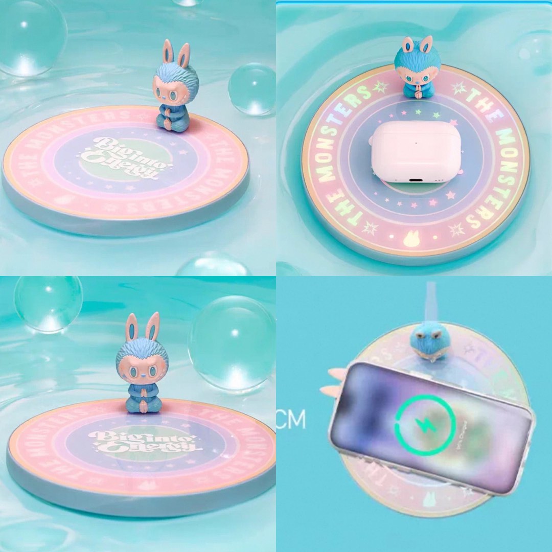 LABUBU THE MONSTERS BIG INTO ENERGY SERIES PHONE WIRELESS CHARGER 12V ...