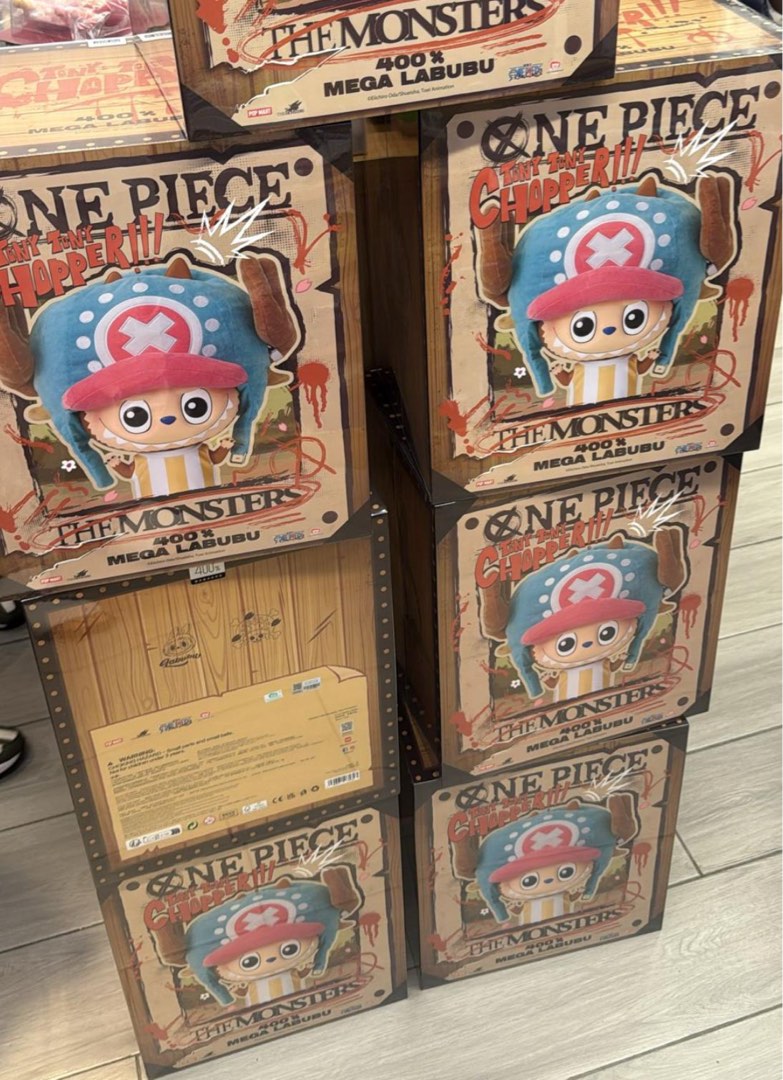 Labubu x One Piece Chopper 喬巴 400%｜100%正貨, 興趣及遊戲, 玩具 & 遊戲類 - Carousell