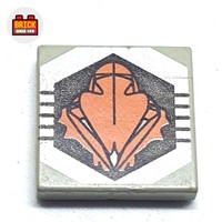 Lego Part Tile 2 x 2 with Black & Orange UFO Logo Original, Serba Serbi ...