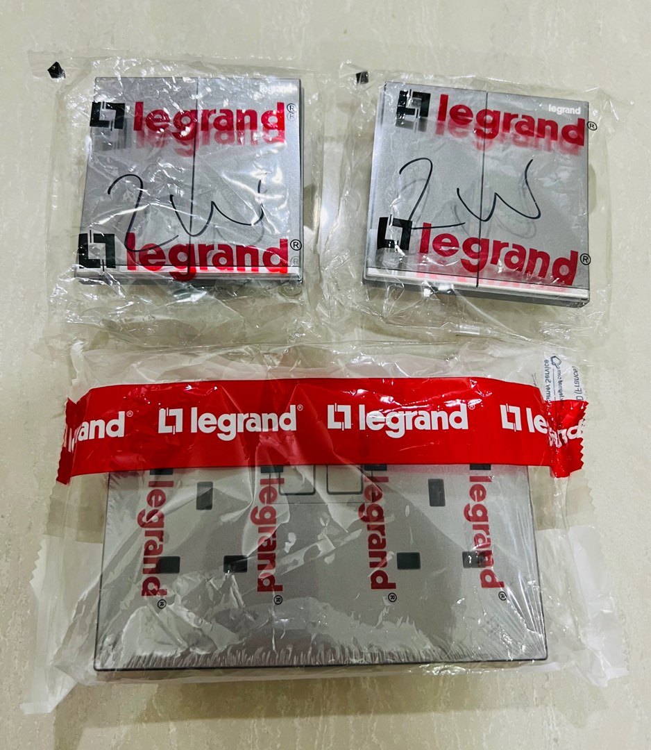 Legrand Galion - Dark Silver Socket and Switch, TV & Home Appliances ...